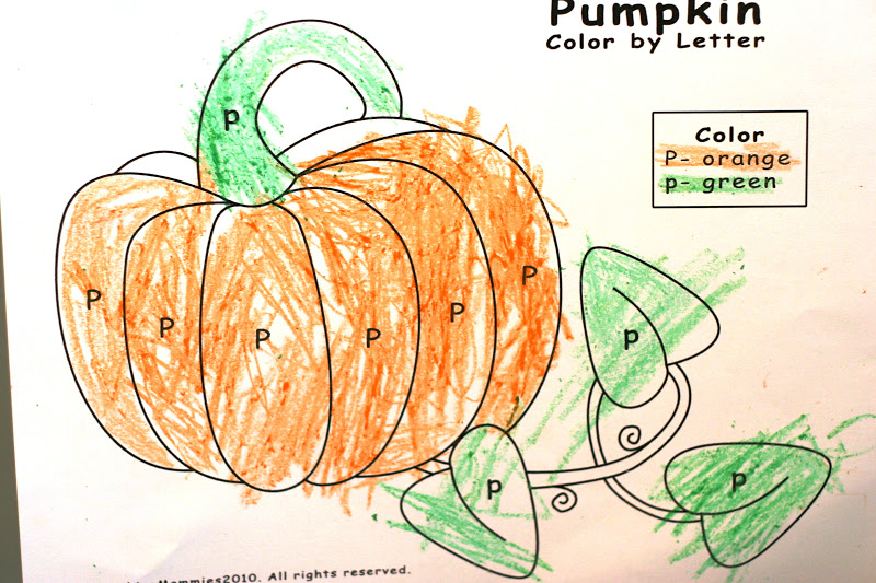 P is for Pumpkin ~ Preschool at Home