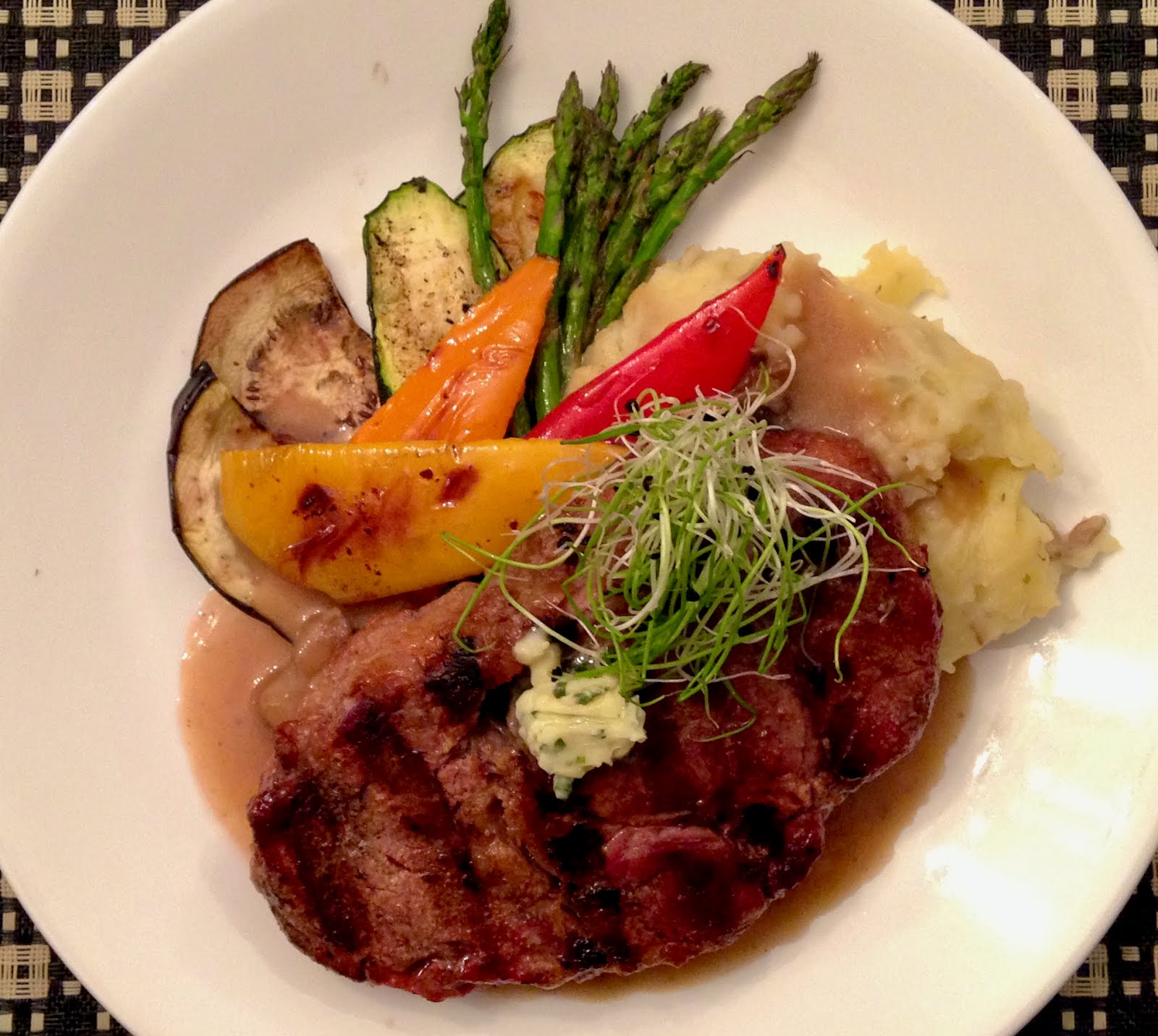 "The eyes eat first."