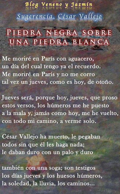 Veneno y jazmín: Sugerencia. Piedra negra sobre una piedra blanca ...