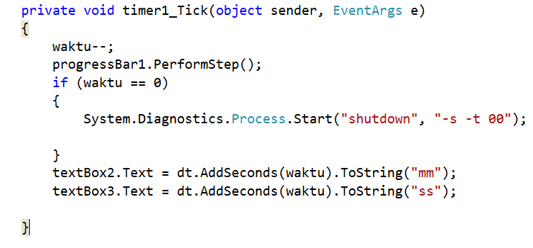Teknik Komputer: Cara Membuat Timer Countdown Pada Visual Studio C#