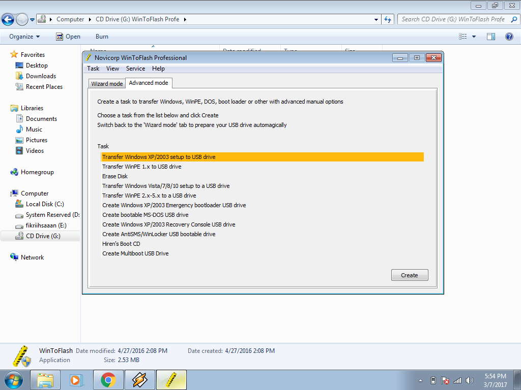 WinToFlash Professional 1.4.0.0 - Fikri Software