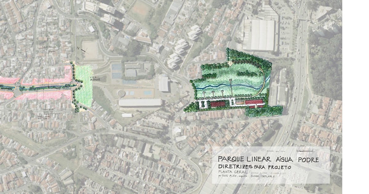 Parque Linear do Córrego Água Podre: Estudo mostra como ficará Parque ...