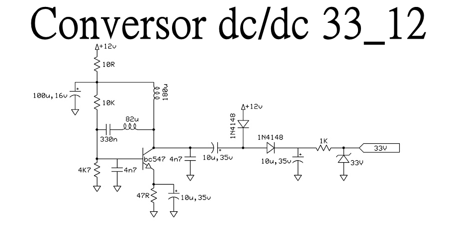 * Eletrônica : Circuito conversor DC/DC 33_12V.