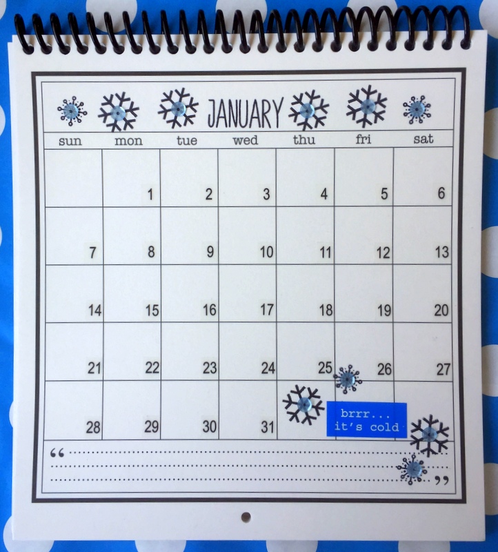 SRM Stickers: Calendar Fun by Angie