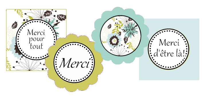 Etiquettes à gogo: Étiquettes "Merci"