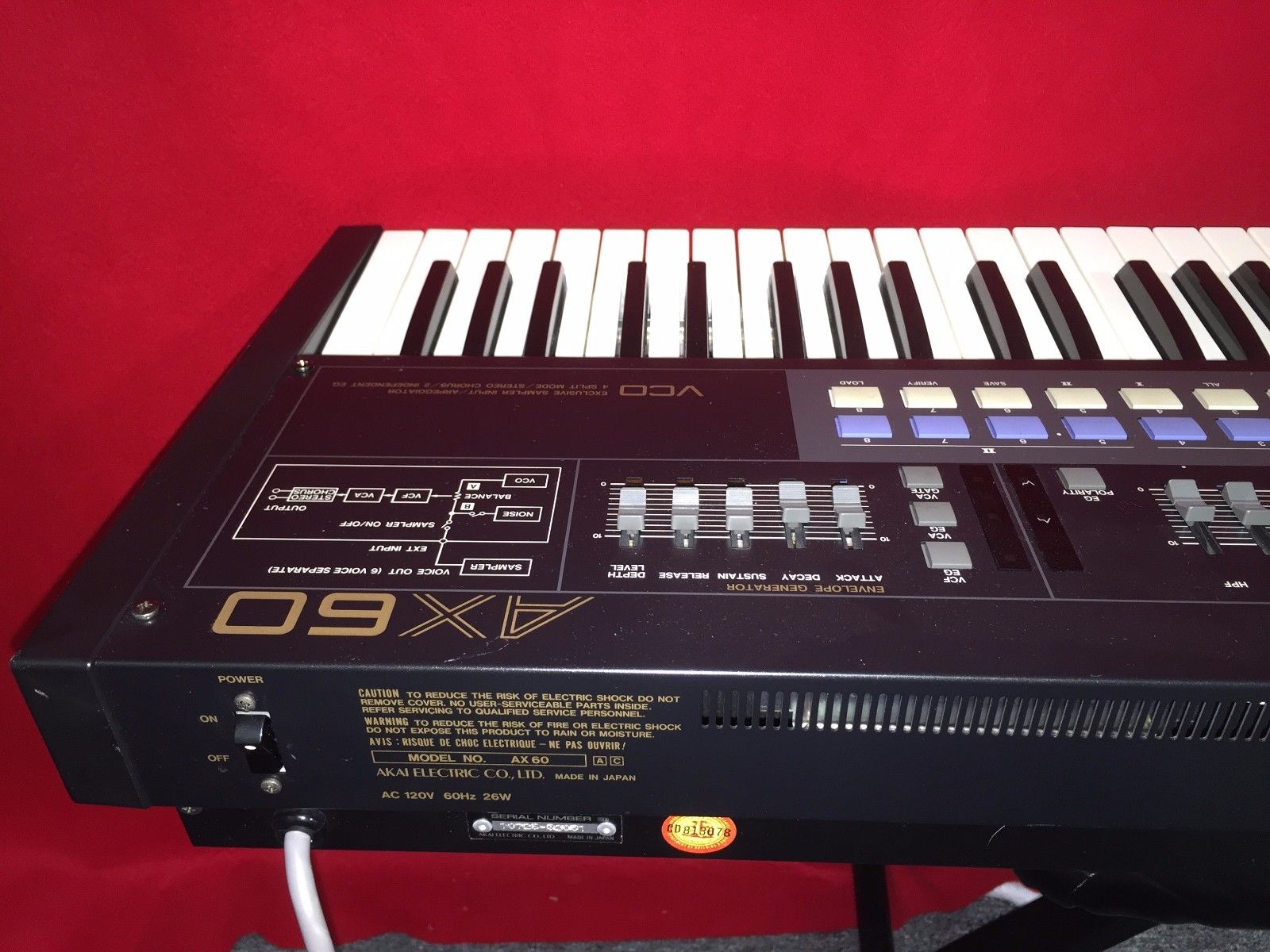 MATRIXSYNTH: Akai AX60 Professional Polyphonic Vintage Synthesizer