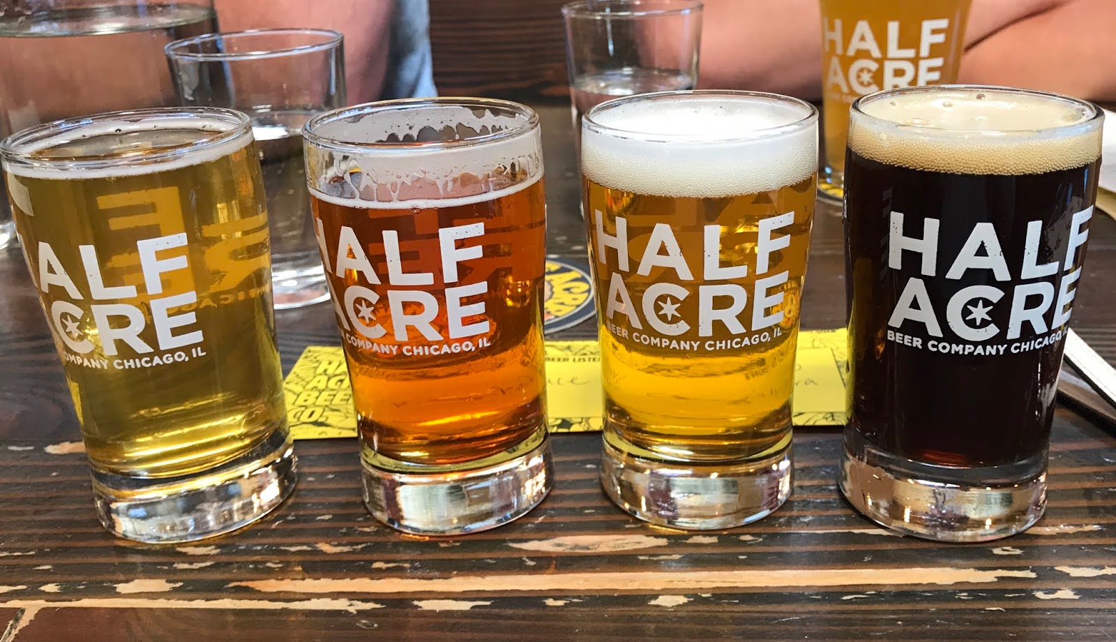 L-->R: Fader Lager, Space IPA, Vallejo IPA, ShrubTundra Coffee Brown Ale