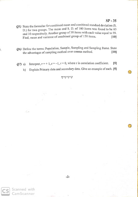 Department Of Statistics D R K College Of Commerce Kolhapur Department Of Statistics D R K College Of Commerce Kolhapur
