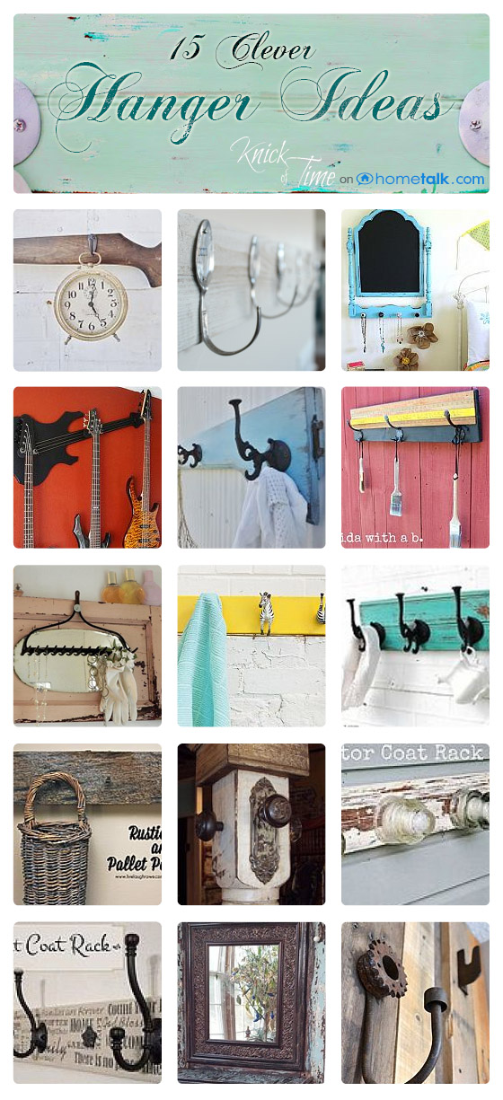 15 Clever Hanger Ideas via Hometalk {You Know I Love a Good Hang-up ...