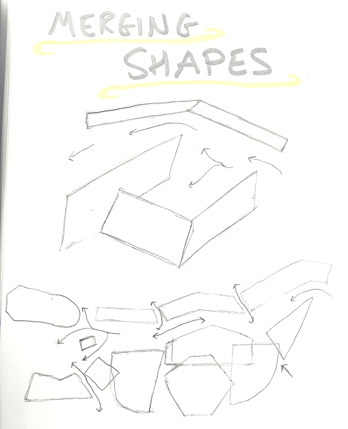 Extended Major Project & Photography of the Chine: MERGING THE SHAPES
