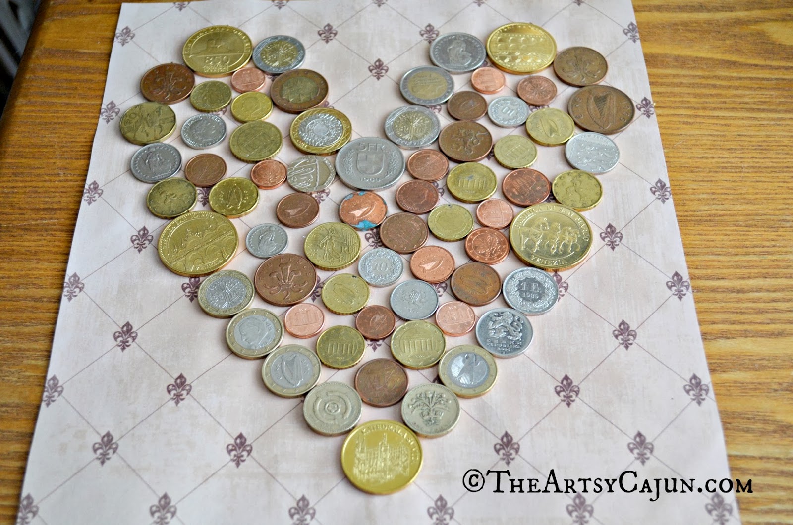DIY Souvenir Coin Display | The Artsy Cajun
