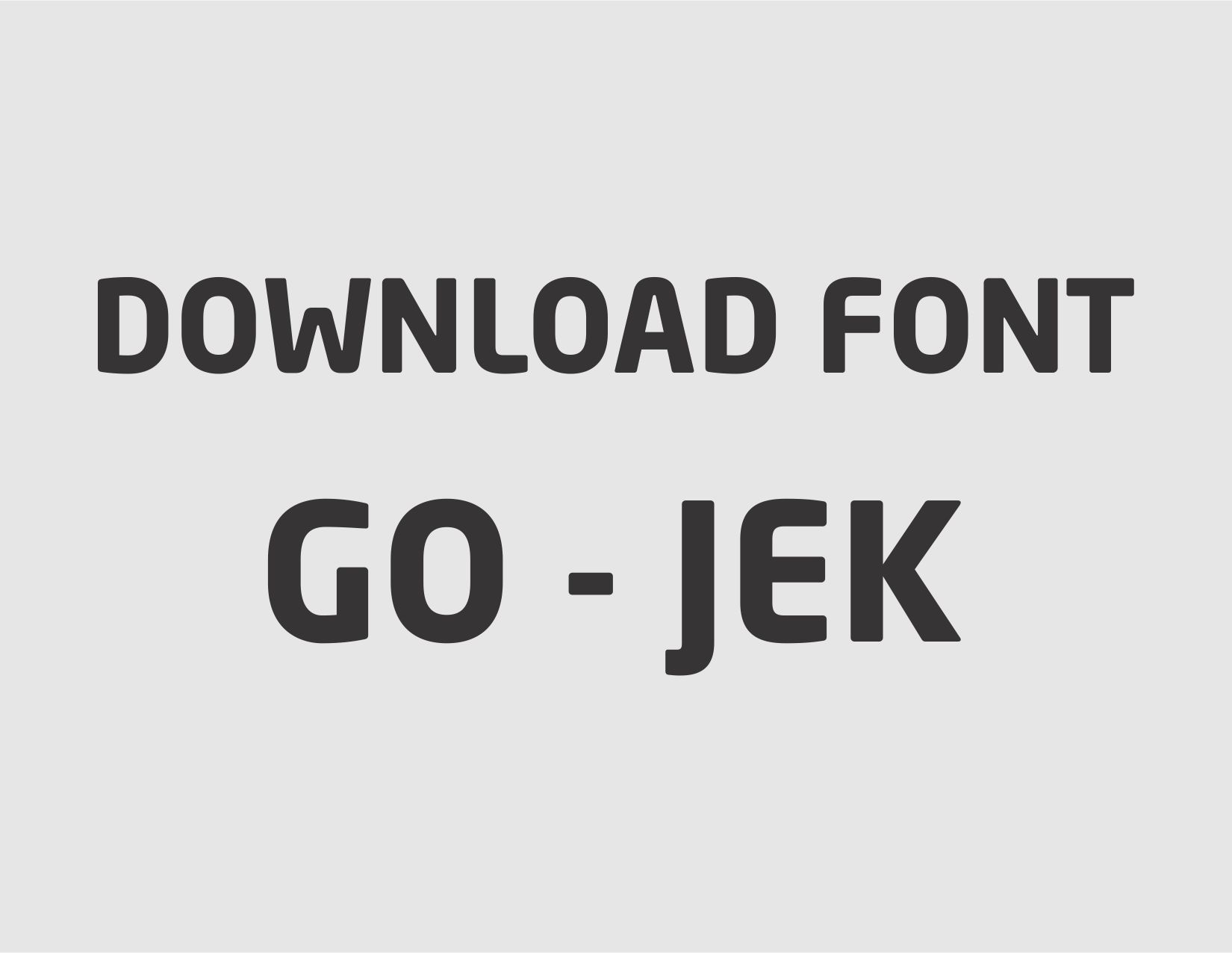 Download Font Neo San Font Di Logo Go Jek - IDN GRAFIS