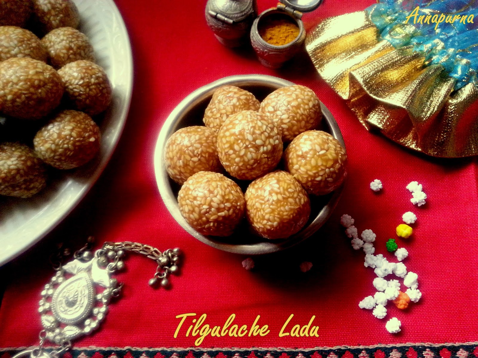 Annapurna: Makar Sankranti Special Tilgulache Ladu / Sesame seeds and ...