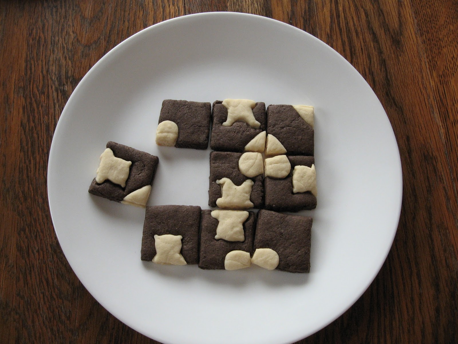 Almost Unschoolers: 9 Piece Square Puzzle Cookies