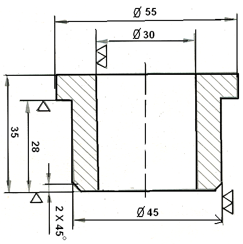 Immobiliers offres: Surface finish symbols n7
