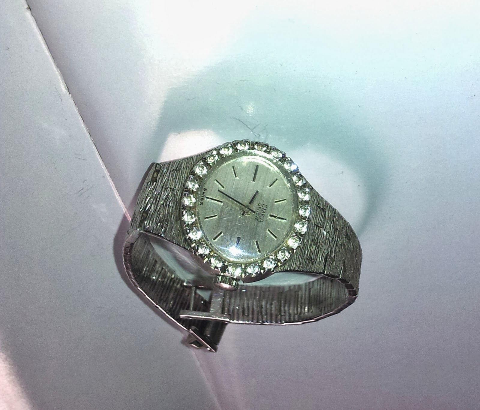 Blak Wallet: EMKA Geneve Swiss Wristwatch