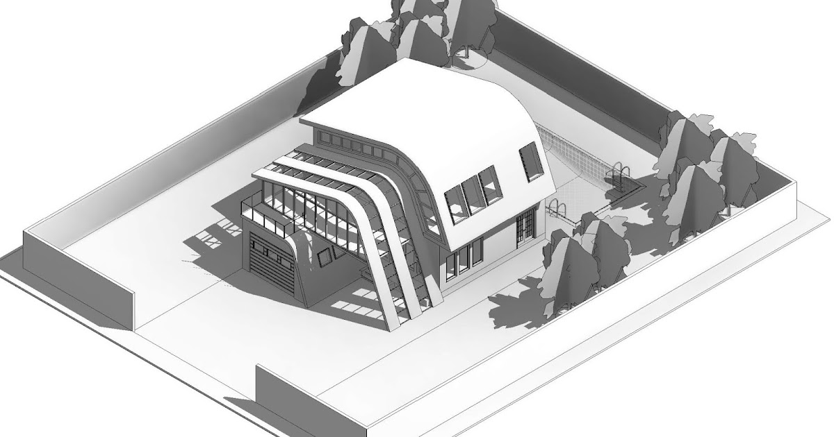 Revit Complete Project #15 | Modern house in Revit Complete Tutorial ...