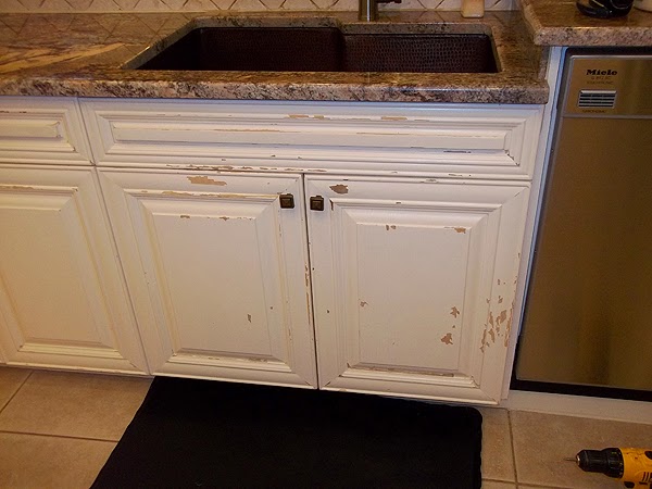 How To Paint Chipped Kitchen Cabinets