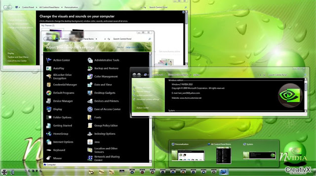 NVIDIA - tema para o Windows 7 | DeskmodBrasil