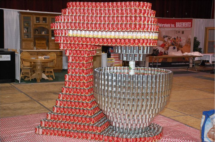 If It's Hip, It's Here (Archives): Canstruction - Food Can Sculptures ...