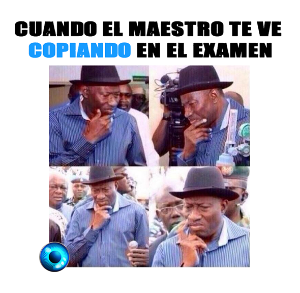Cuando el educador te ve copiando en el test [MEME] - Paquete de Viral