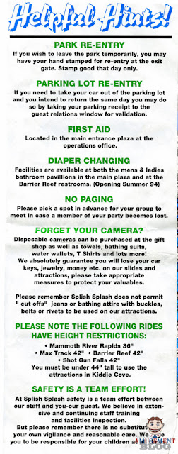 The Amusement Blog: Splish Splash Long Island 1994 Park Map