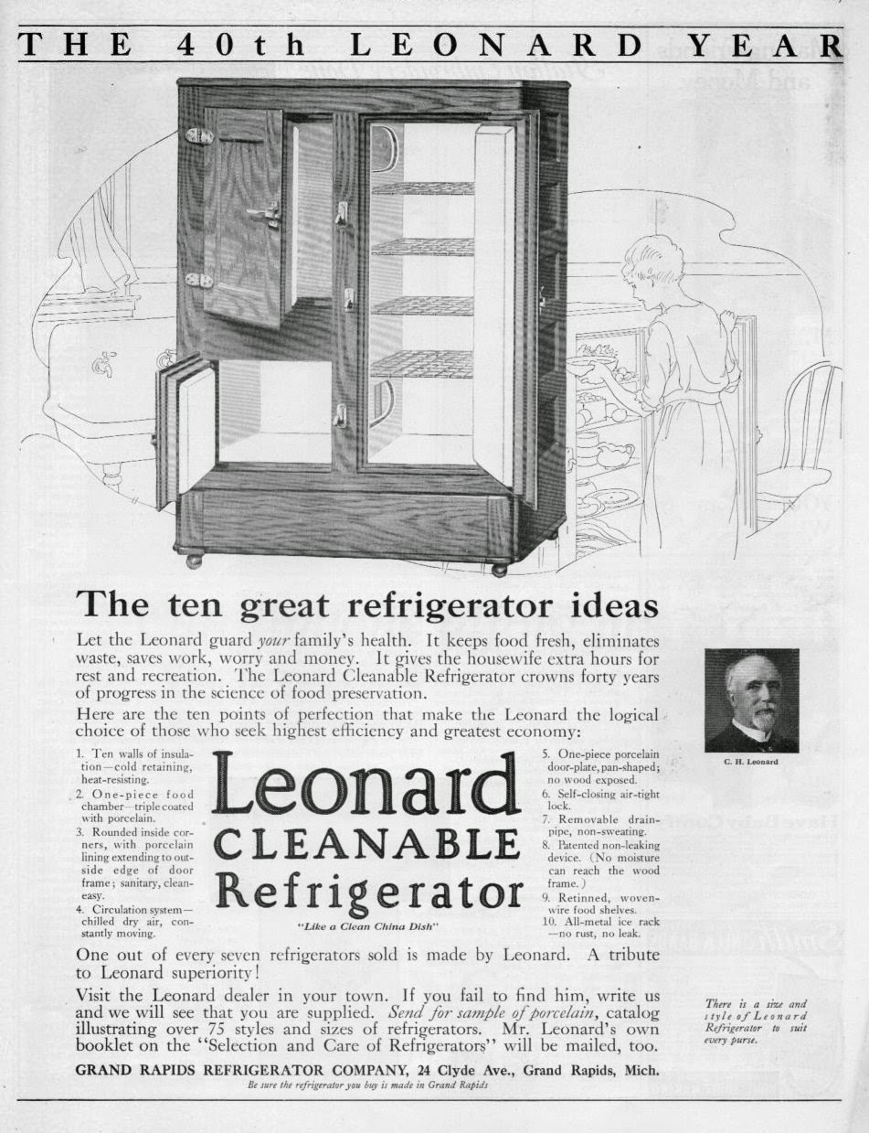 To the 1920's...: The Leonard Cleanable Refrigerator