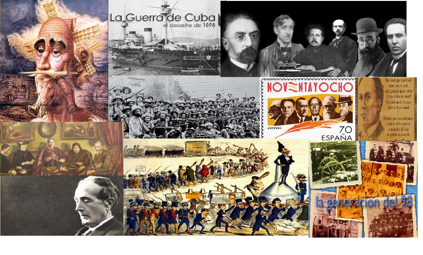 Generación del 98: Collage de la Generación del 98