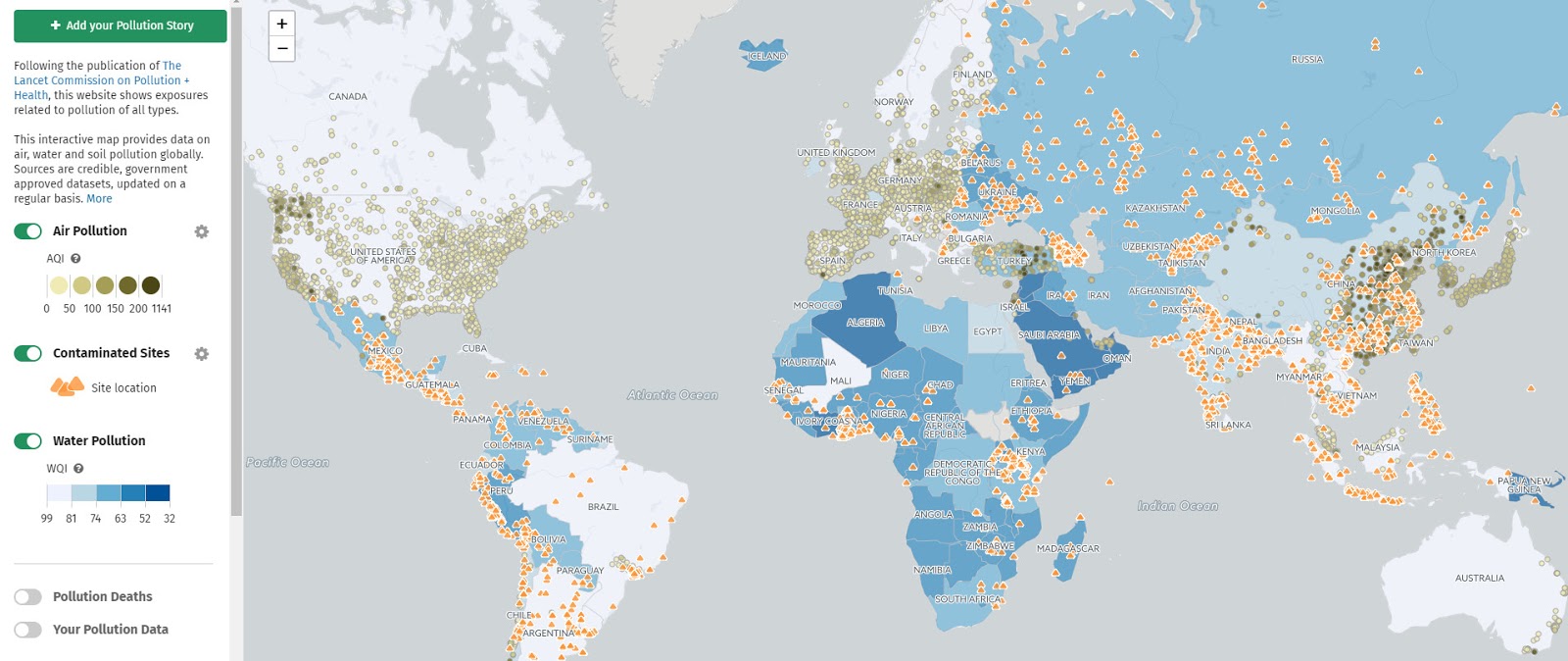 Mapping Global Pollution