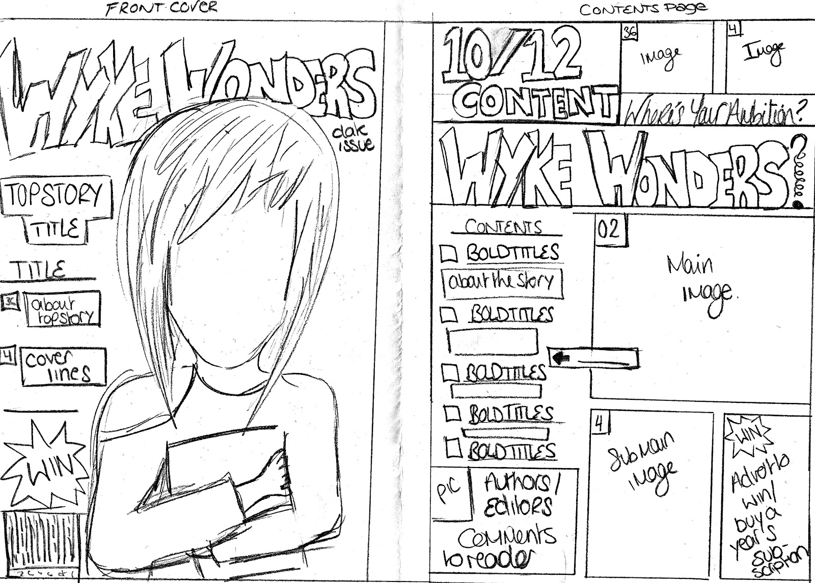 Lauren Mabbett AS Media Coursework: College Magazine Cover and Contents ...