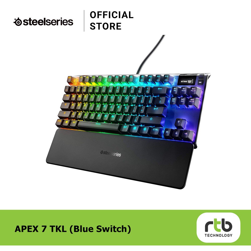 ส่งฟรี ++++++++++ SteelSeries คีบอร์ดเกมมิ่ง RGB รุ่น Apex 7 TKL Blue ...