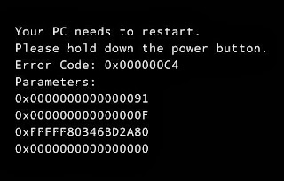 Solved: Your PC needs to restart. Please hold down the power button ...