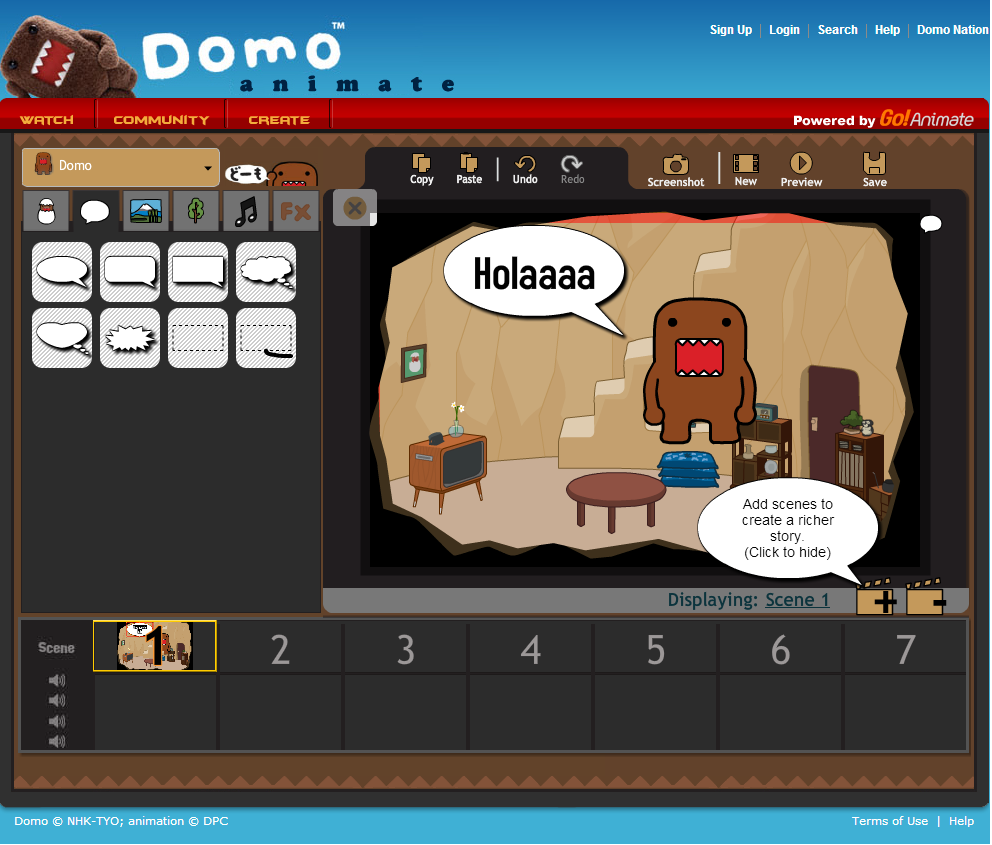 My world: Cuentos e historias. Dibujos animados. Domo Animate.