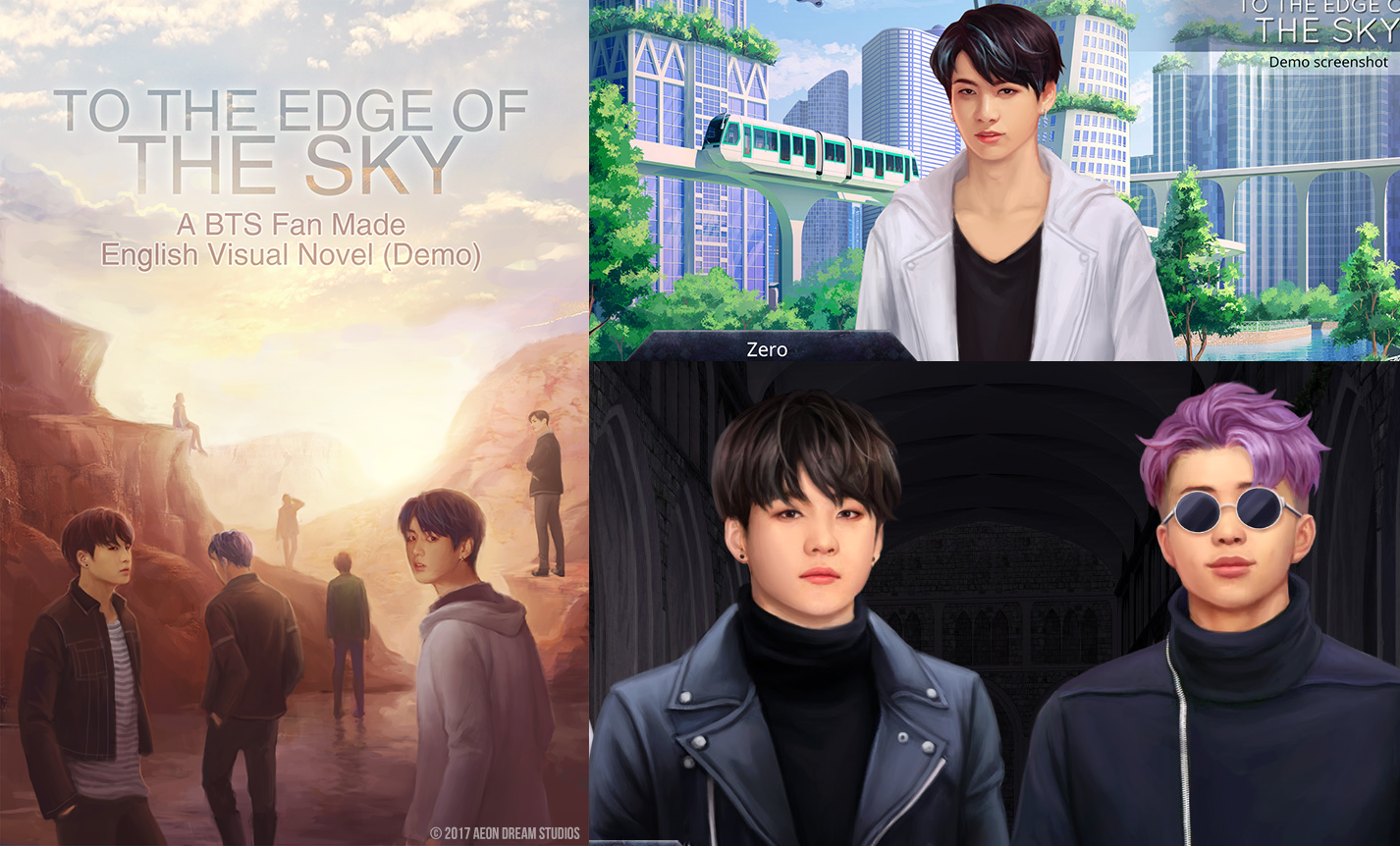 [Misc] 170402 Một nhóm phát triển đang thiết kế BTS Visual Novel Game ...