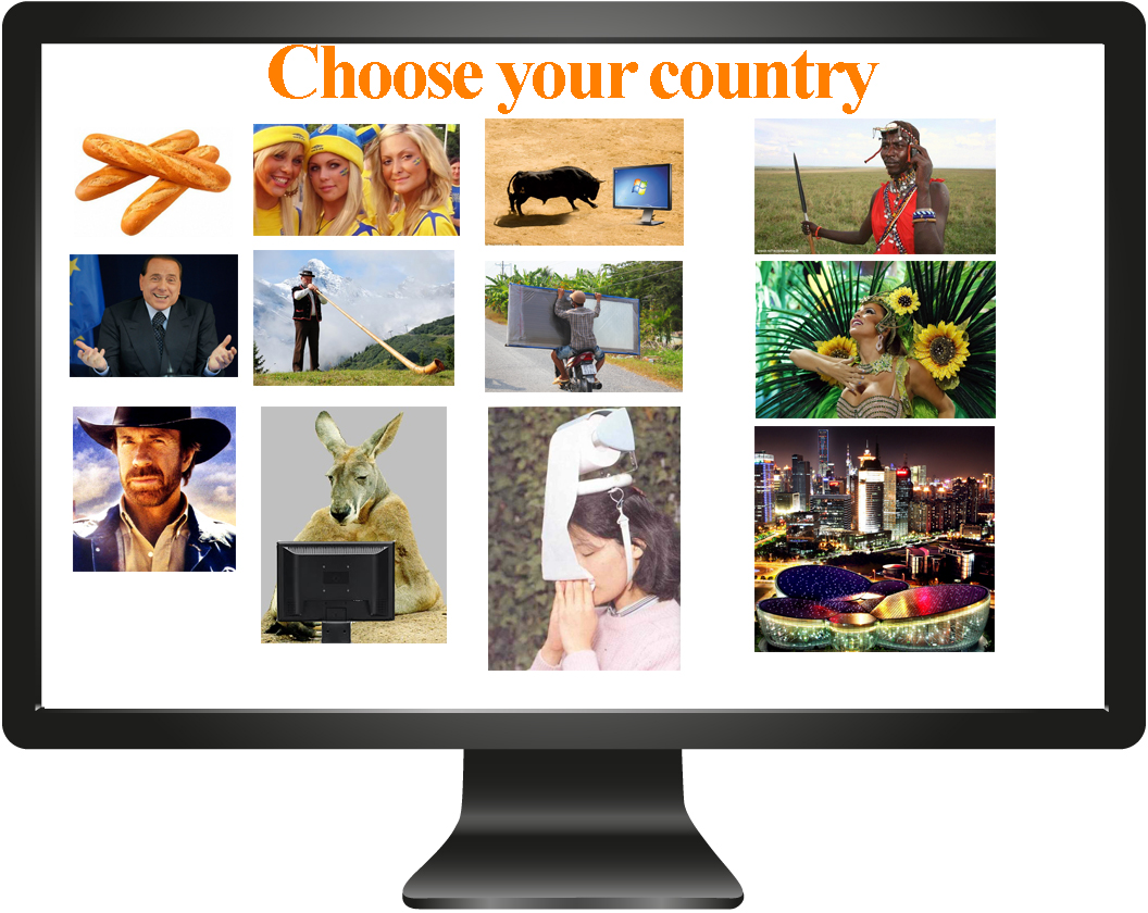 International language and country selector and geolocation examples ...