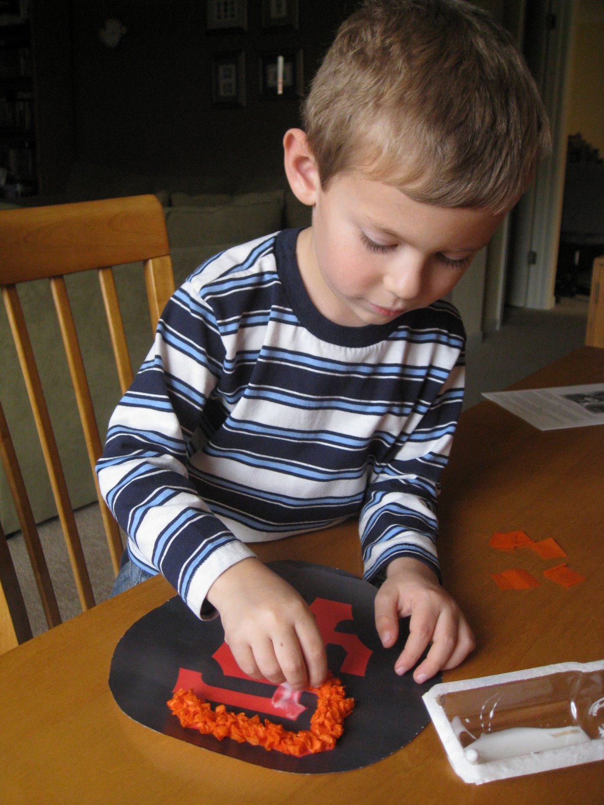 Cindy deRosier: My Creative Life: Tissue Paper Sports Logos (and other ...