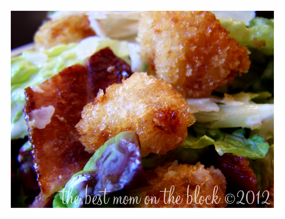 The Best Mom on the Block: Caesar Salad with Scallop Croutons