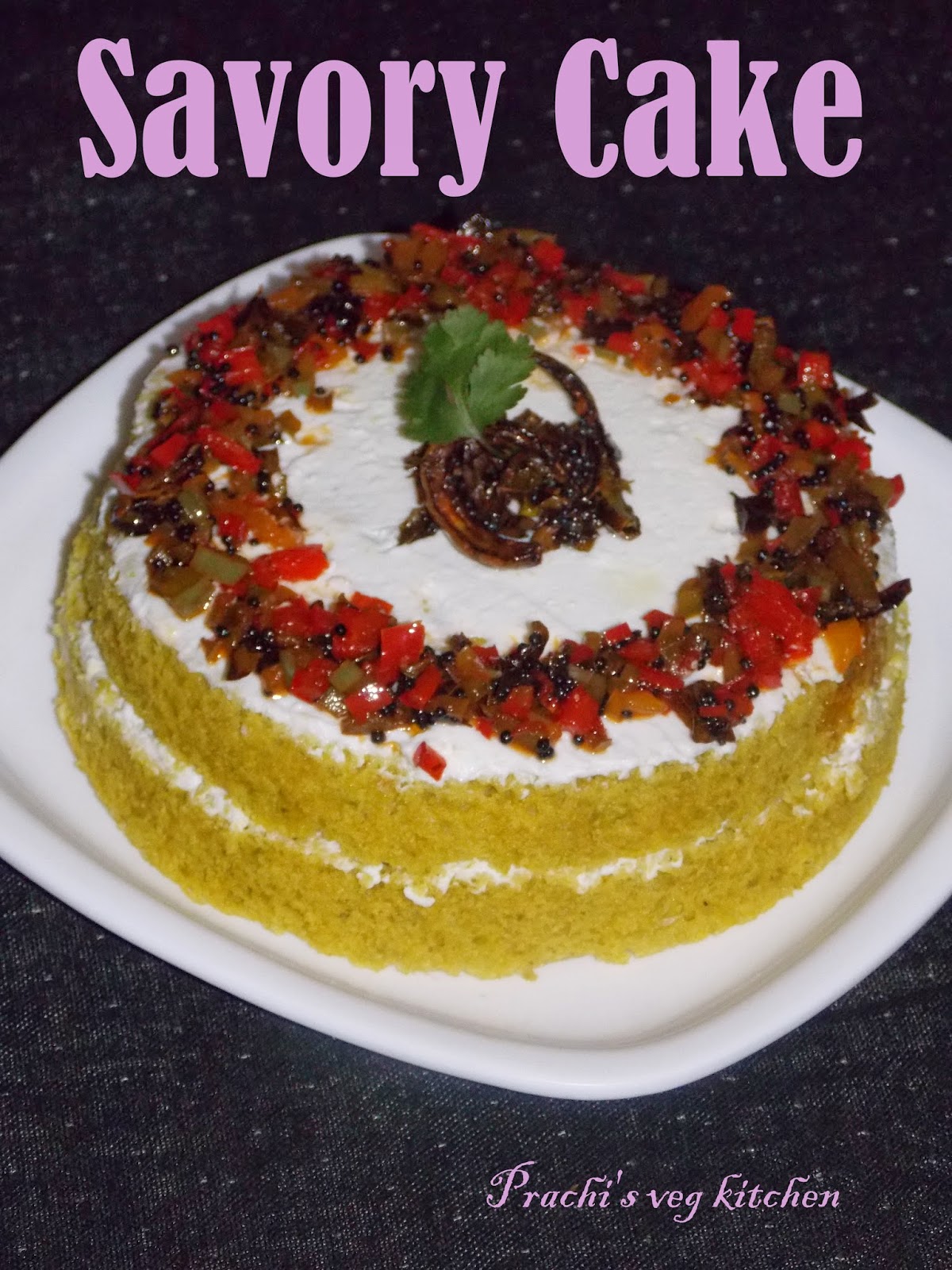 Prachi's veg kitchen: Savory cake