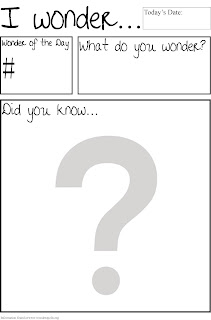 I WONDER....Freebie | 5th Grade Rocks, 5th Grade Rules