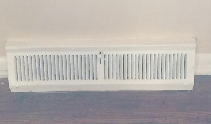 My Mid-Century Home: Master Bedroom: replacing painted over heat ...