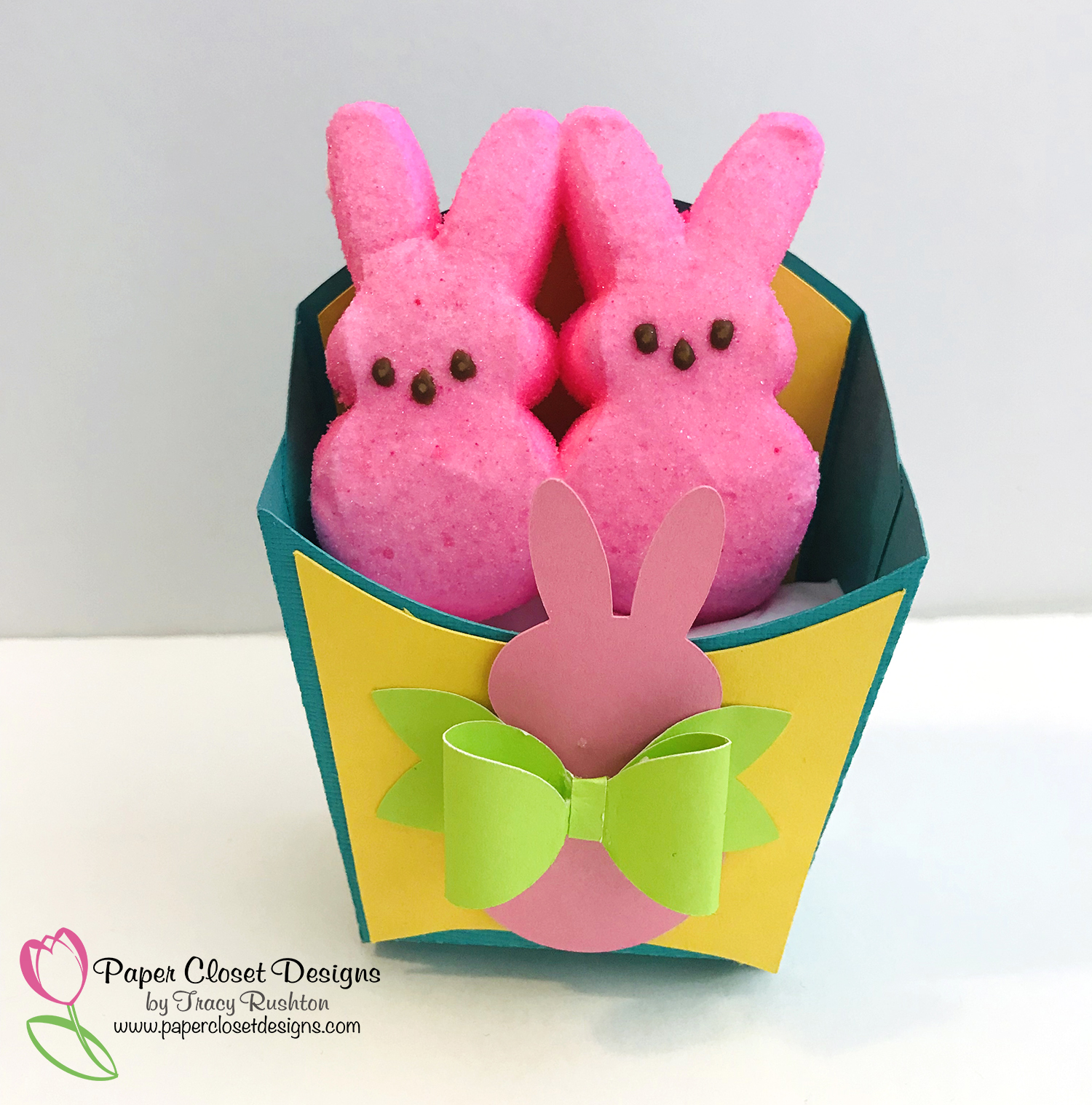 Easter Peep Fry Boxes - Paper Closet Designs