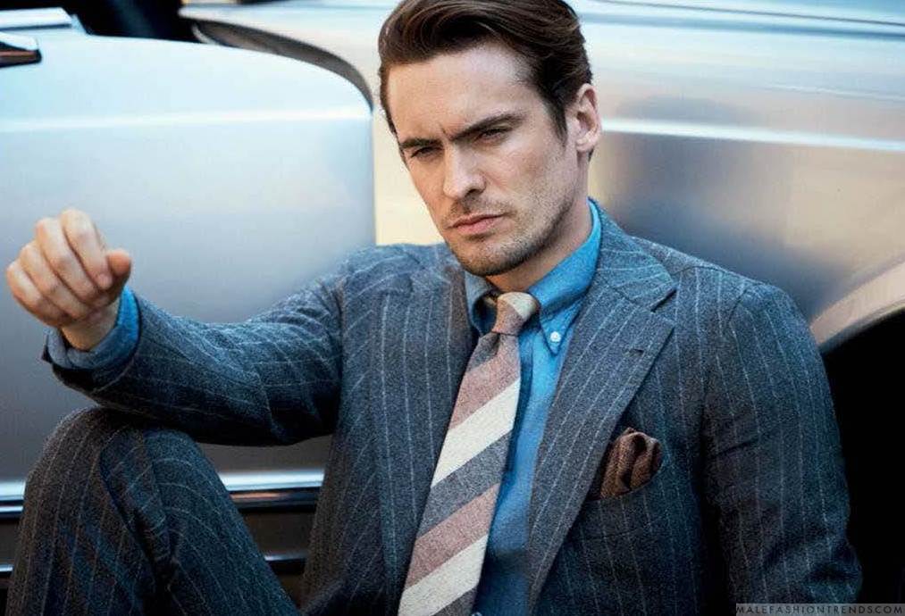 Maxime Daunay en la elegancia sartorial del invierno para The Rake Magazine