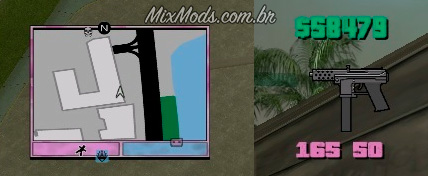 [VC] Rectangular Hud (GTA V) - MixMods - Mods para GTA SA e outros