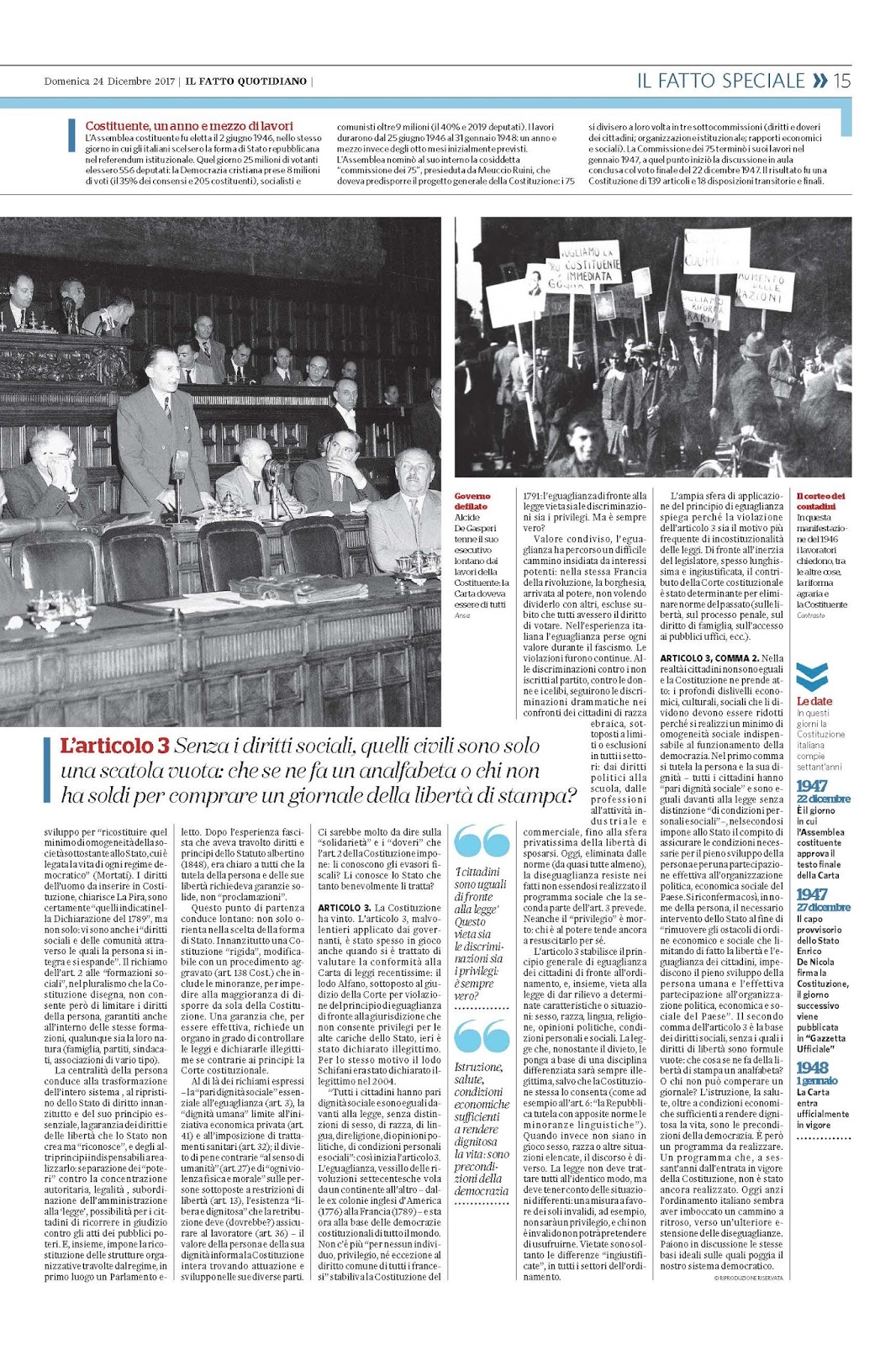 pontinia ecologia e territorio: Costituzione italiana L’articolo 3 ...