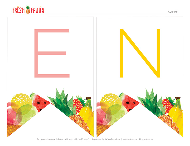 Fruta Fresca: Mini Kit para Imprimir Gratis. | Oh My Fiesta para Chicas!