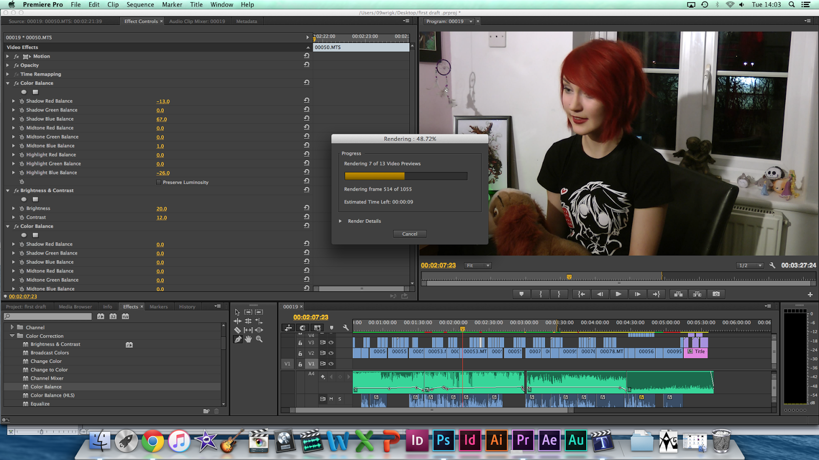 The Wright kind of A level media blog : editing - screenshots