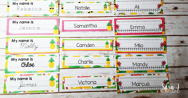 Pineapple Themed Classroom Decor | Sara J Creations