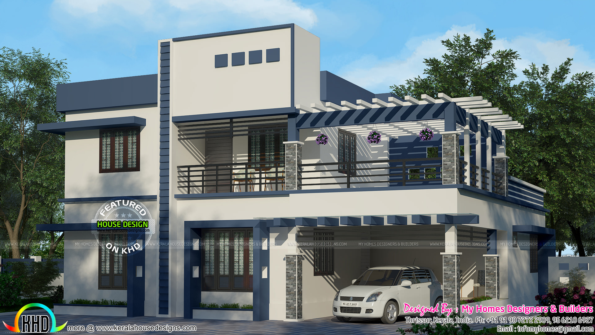 2675 sq-ft modern mix house plan - Kerala home design and floor plans ...