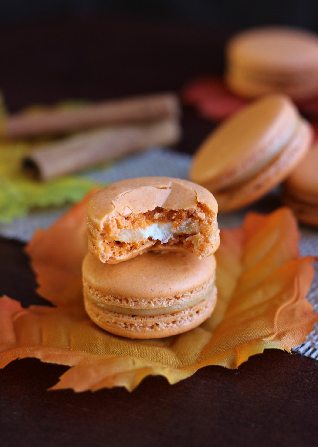 Sweet Potato Pie Macarons - Confessions of a Confectionista