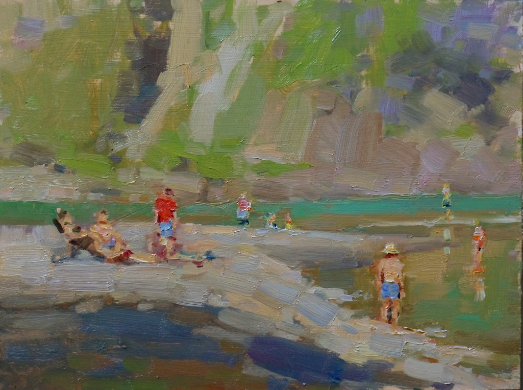 Lost Coast Daily Painters: Swimmers Delight by guest artist Jim McVicker